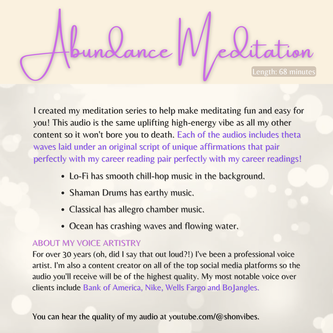 abundance affirmations script
